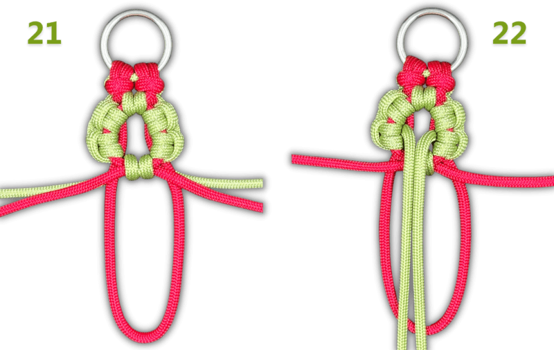 Make a cheerful keychain with paracord scraps | Tutorial