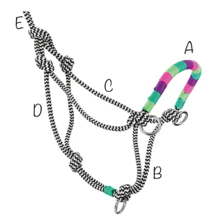 How to tie a rope halter from PPM cord | Tutorial