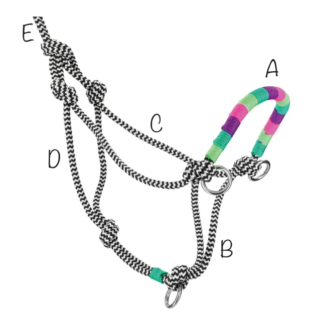 How to tie a rope halter from PPM cord | Tutorial